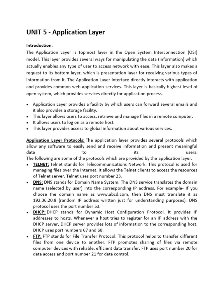 CN Unit 5 | PDF | World Wide Web | Internet & Web