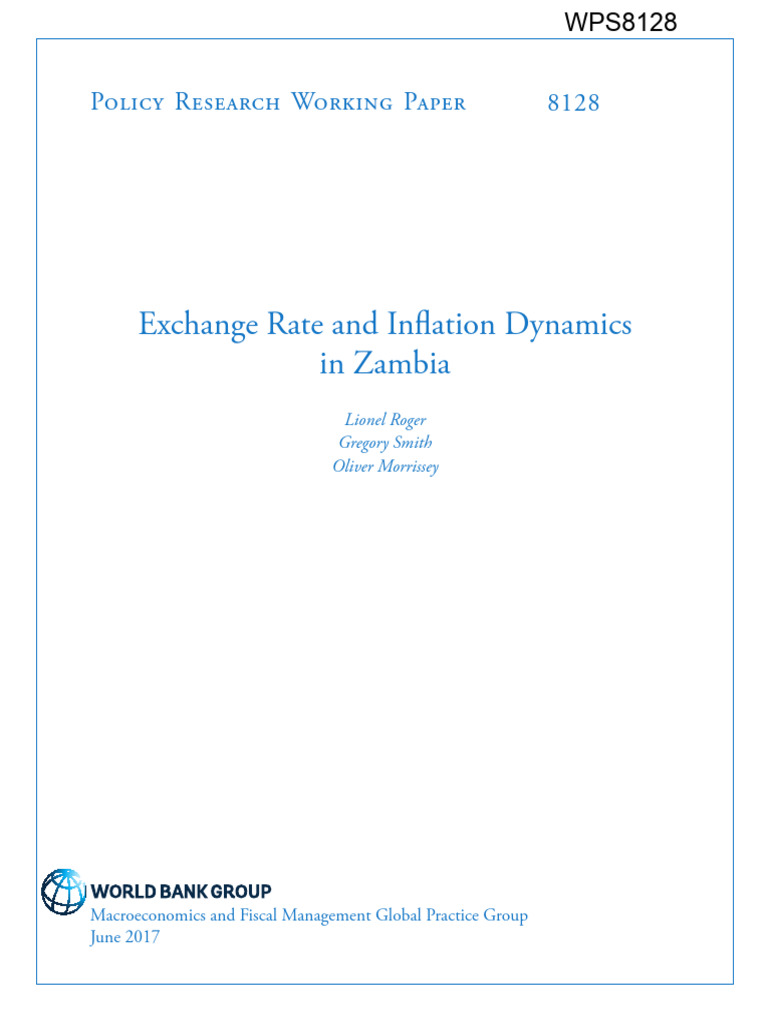 Zambia Exchange Rate & Inflation Analysis | PDF | Vector Autoregression ...