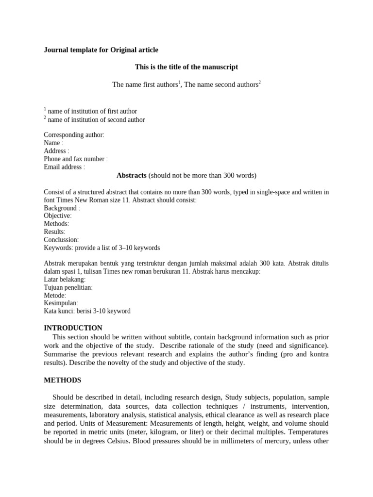 Journal Template For Original article-REV-06.07.2023 | PDF | Randomized ...