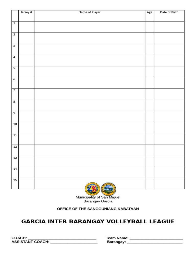 List of Players in Volleyball | PDF