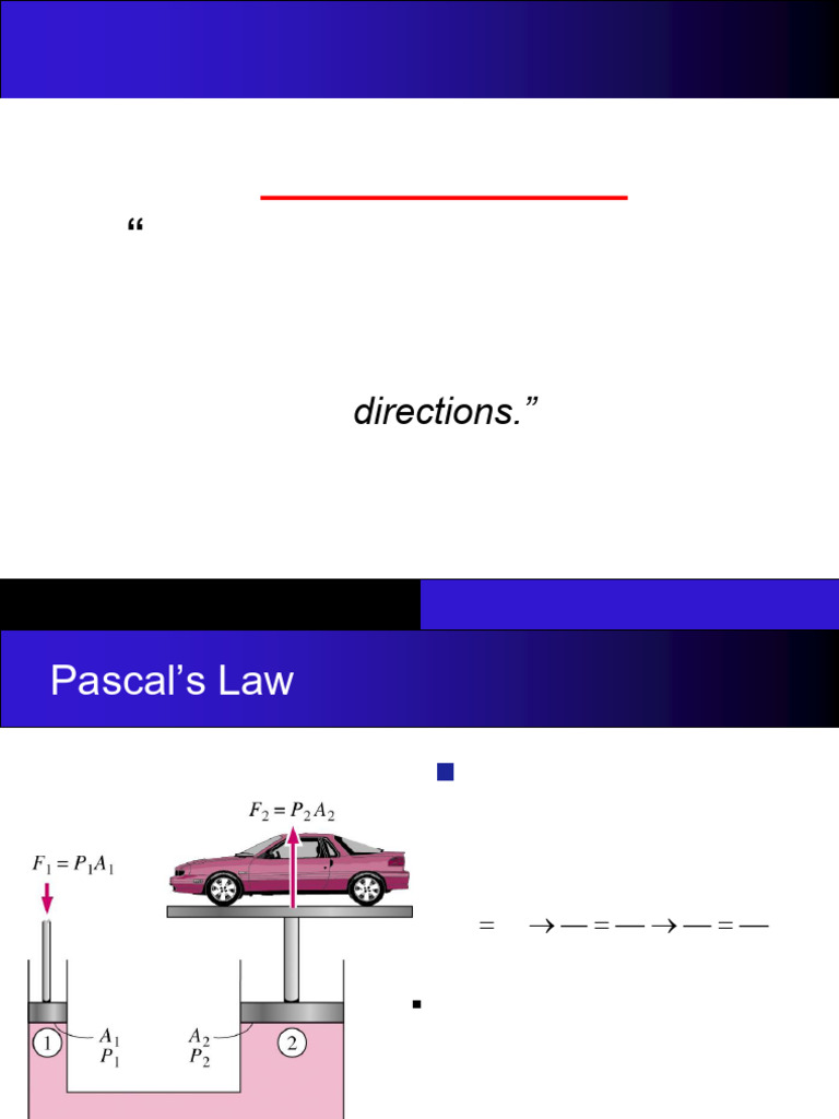Chapter 2B Transmission of Pressure | PDF | Pressure | Mechanics
