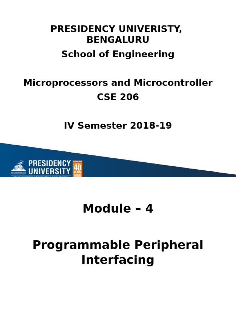 Module 4 - 8255A - PPI V1.0 | PDF | Central Processing Unit | Computer Architecture