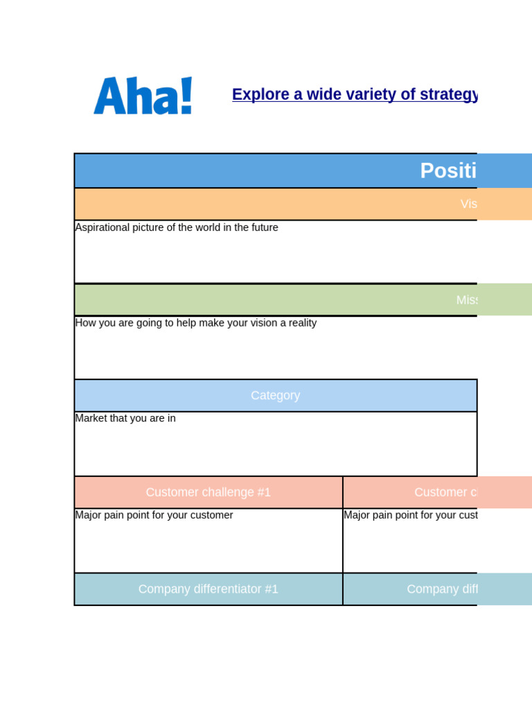 Strategic Positioning Framework Guide | PDF