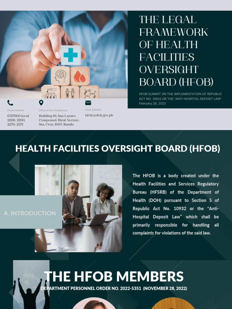 HFOB Oversight on Anti-Hospital Deposit Law | PDF | Complaint | Patient