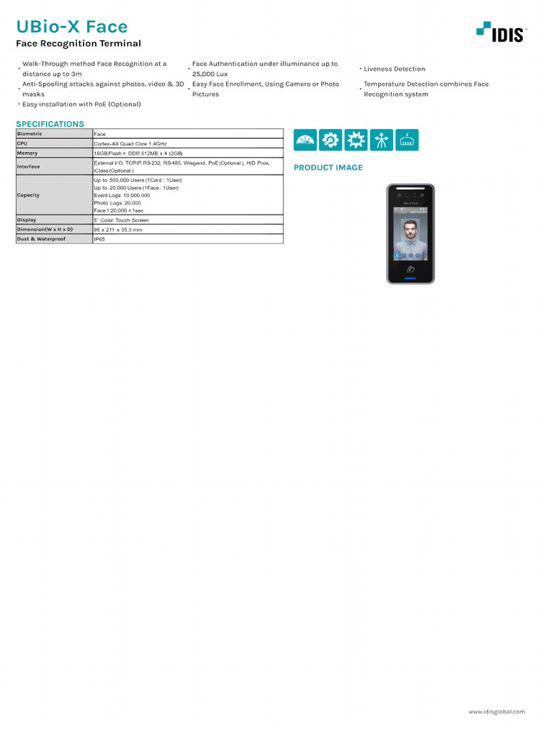 Brochure_UBio-X Face | PDF