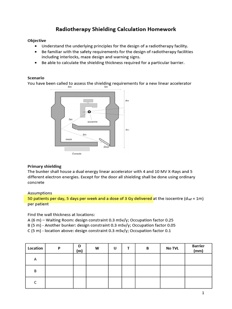 PR Radiotherapy Shielding Calculation | PDF | Radiation Therapy ...