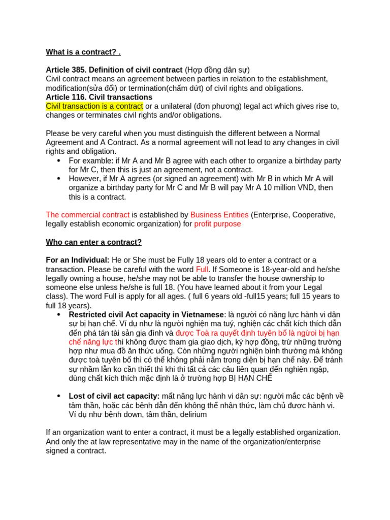 Brief Revision For Blaw-1 FINAL | PDF | Business | Offer And Acceptance