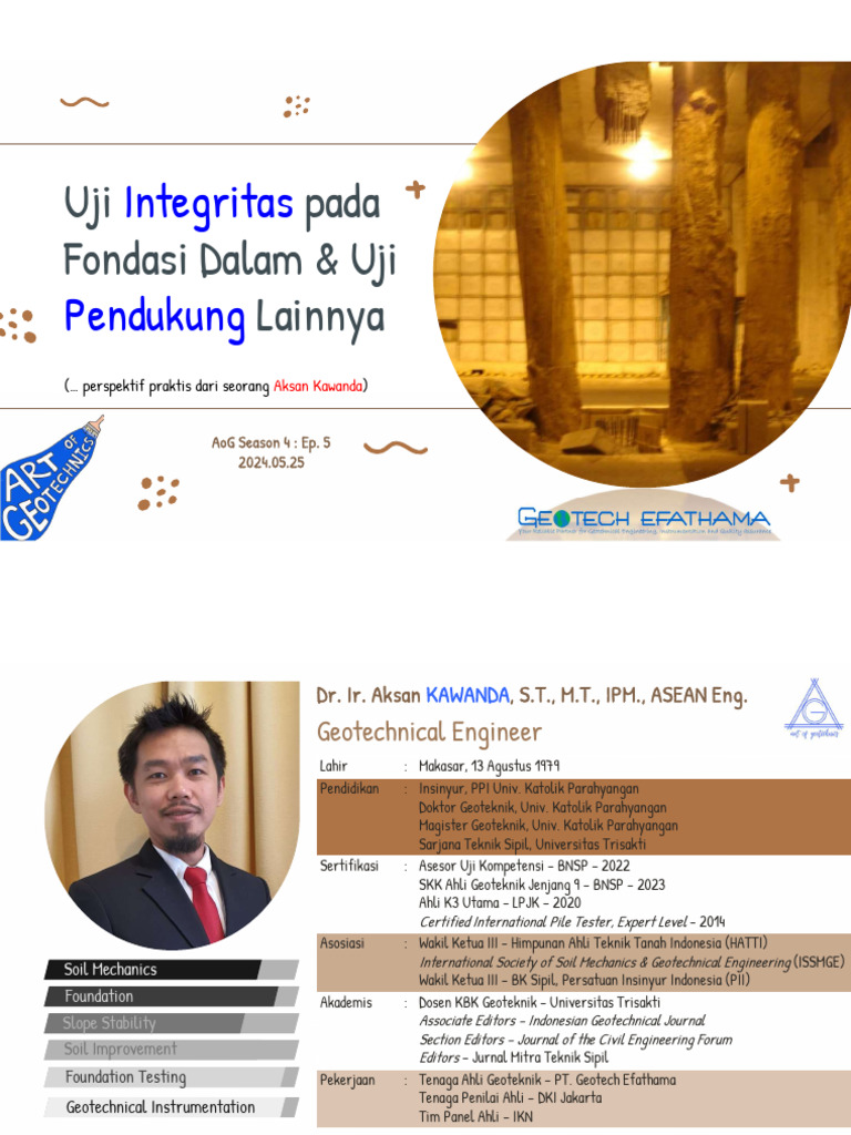 005 Uji Integritas Fondasi Dalam Dan Uji Pendukung Lainnya | PDF
