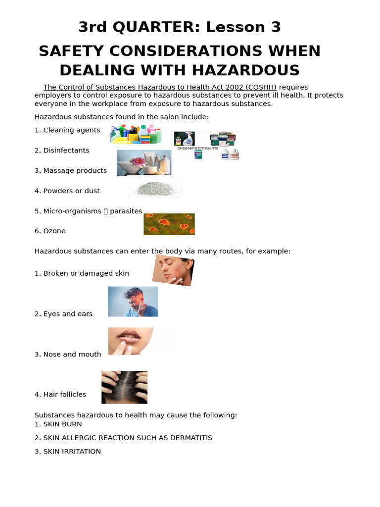 LESSON-3-SAFETY-CONSIDERATIONS-WHEN-DEALING-WITH-HAZARDOUS-SUBSTANCES ...