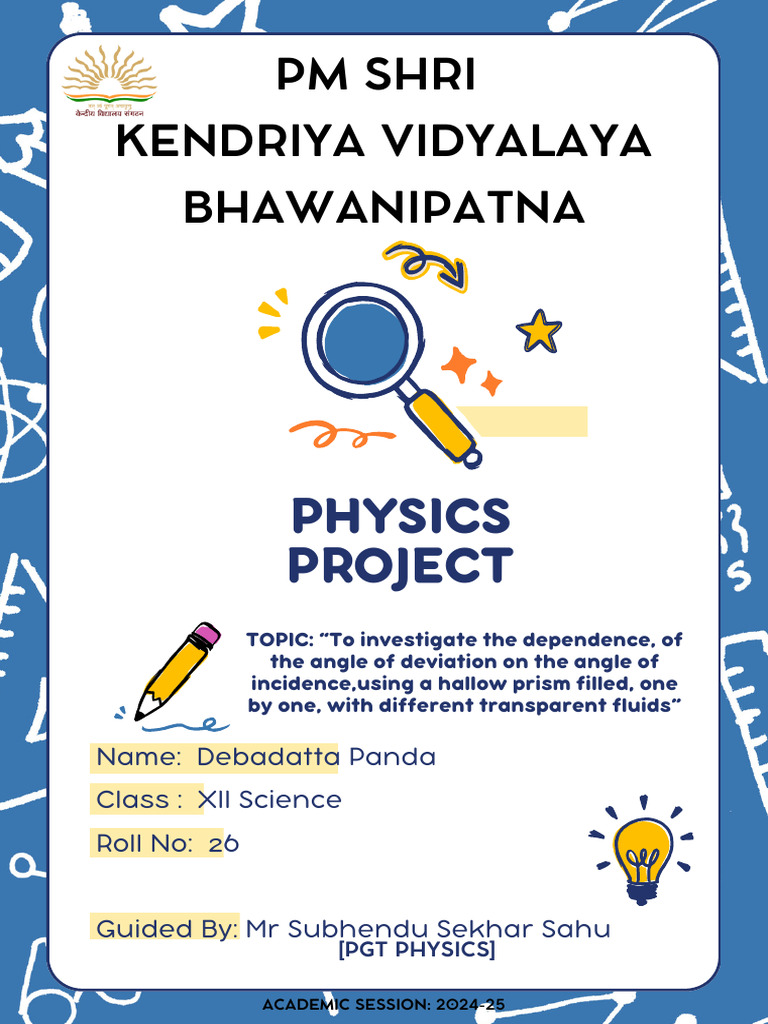 Angle of Deviation in Prisms Study | PDF