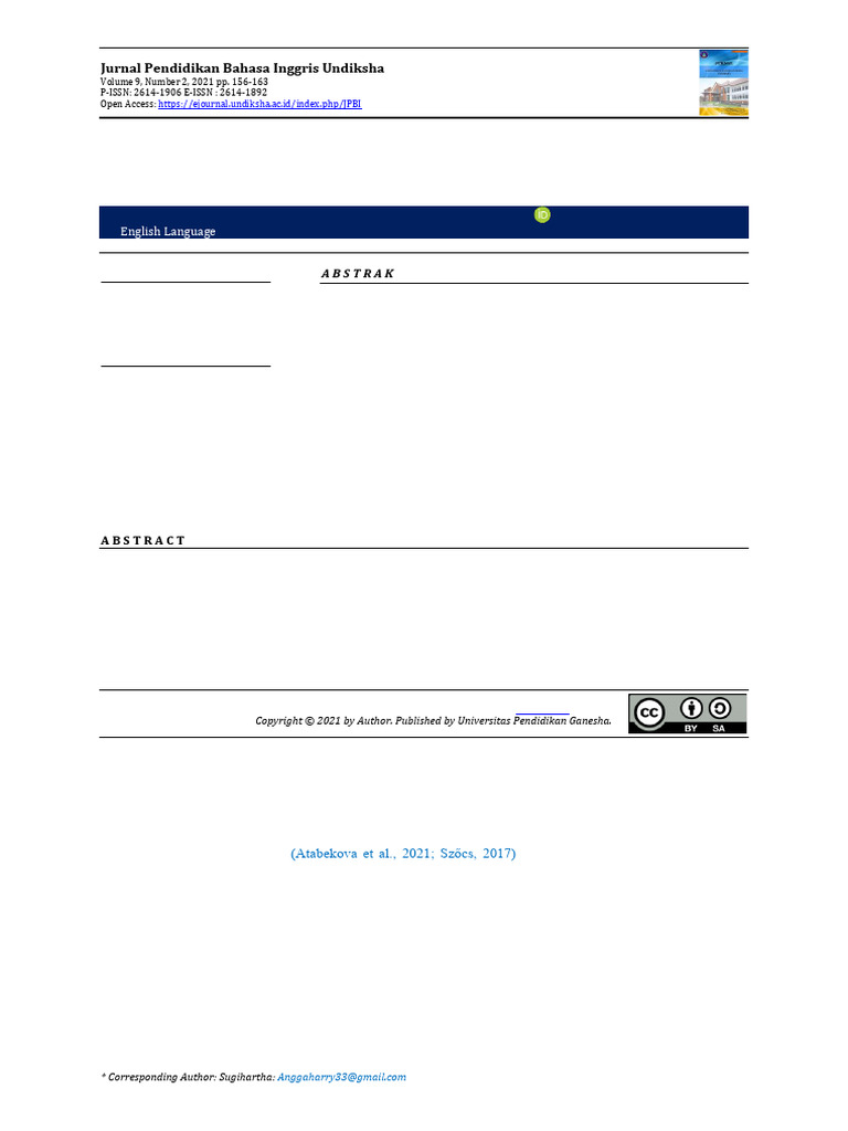 Darmana,+08 +JPBI+VOL+9 +NO+2+ +sugiartha+156-163 | PDF | Educational ...