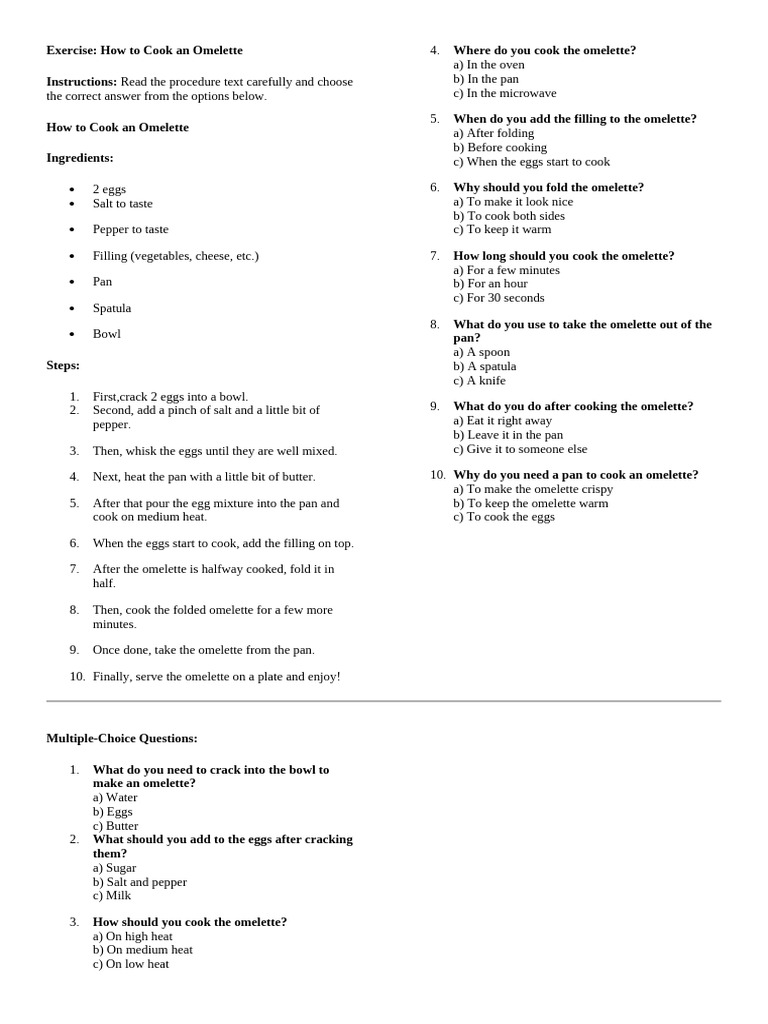 Prosedure Text SD Kenzo | PDF | Cooking | Butter