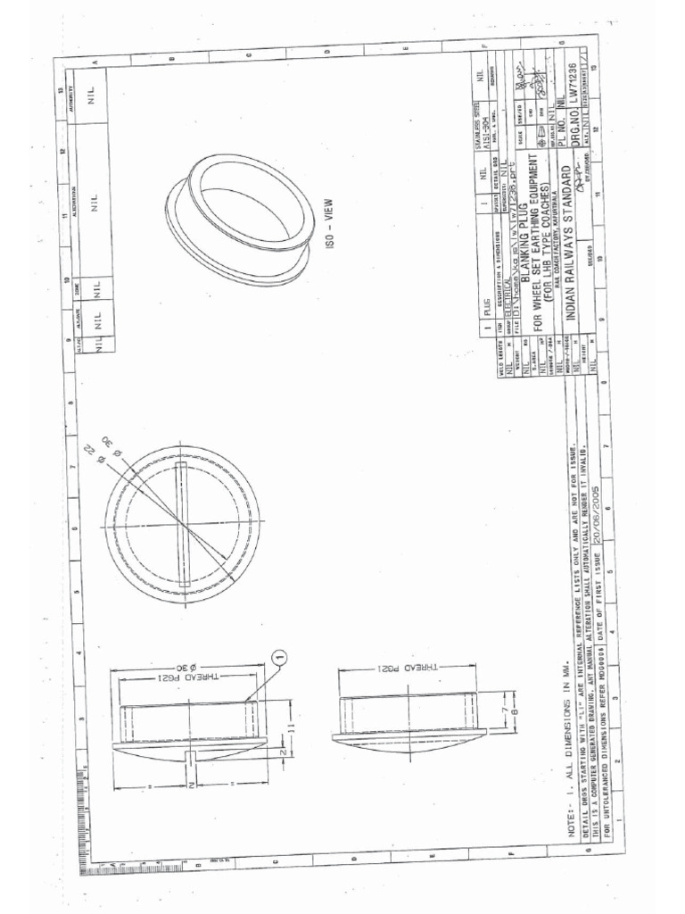 Blanking Plug LW7236 | PDF