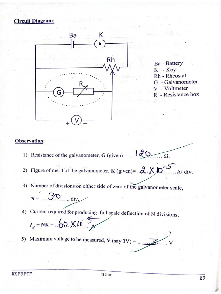 Galvanometer Into Voltmeter | PDF