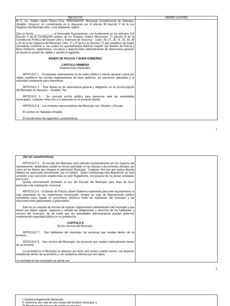BANDO | PDF | Gobierno local | Tráfico