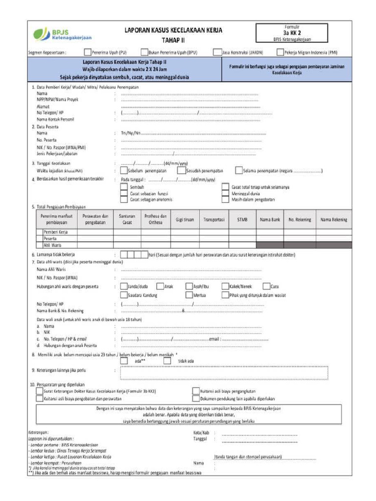 Formulir KK1 & KK2 | PDF