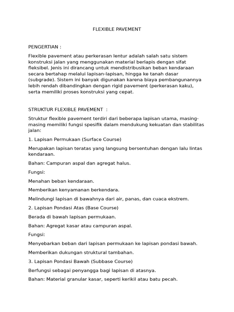 Flexible Pavement | PDF
