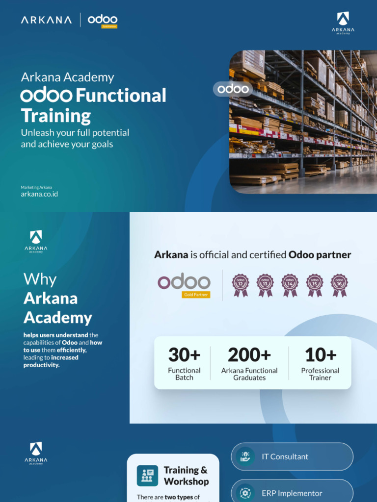 Arkana Academy Odoo Functional Training Deck 2024 | PDF