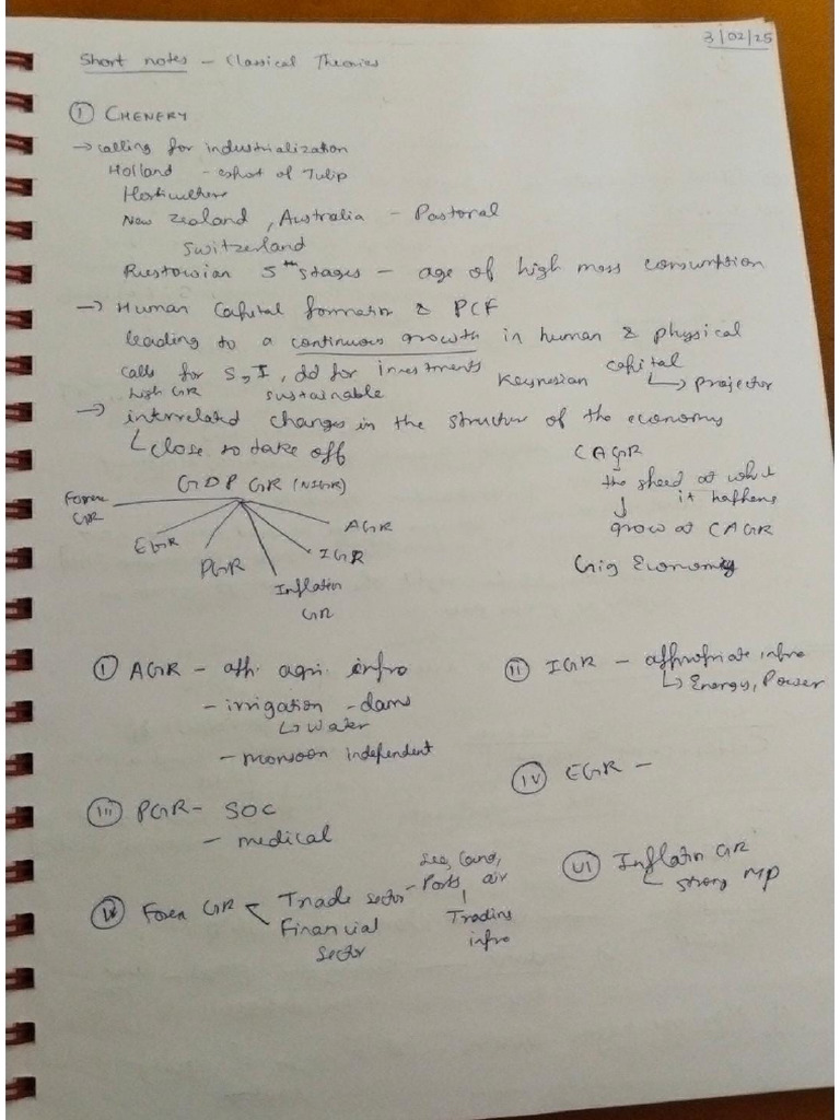 Growth Models - Chenery, Neoclassical, False Paradigm | PDF