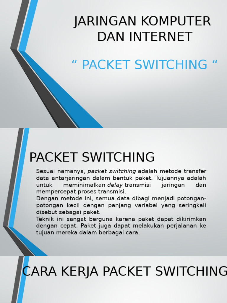 Packet Switching: Metode Efisien Transfer Data | PDF