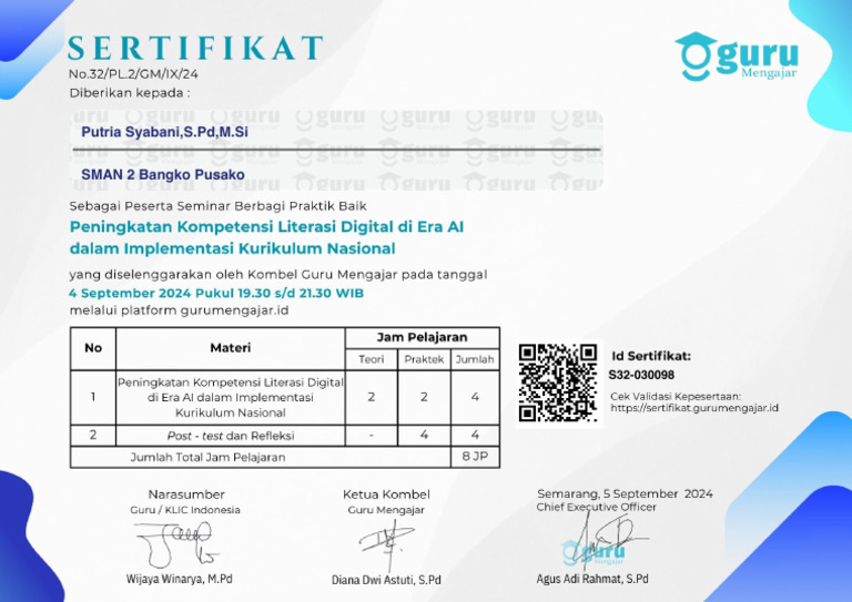 Httpssertifikatgm.s3.AP Southeast 1.amazonaws - Comevent 55sertifikat S32 030098 PDF | PDF
