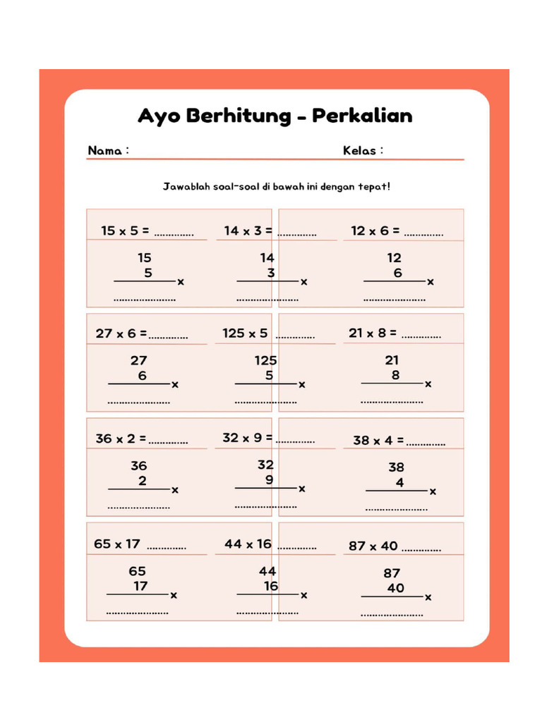 Soal Perkalian | PDF