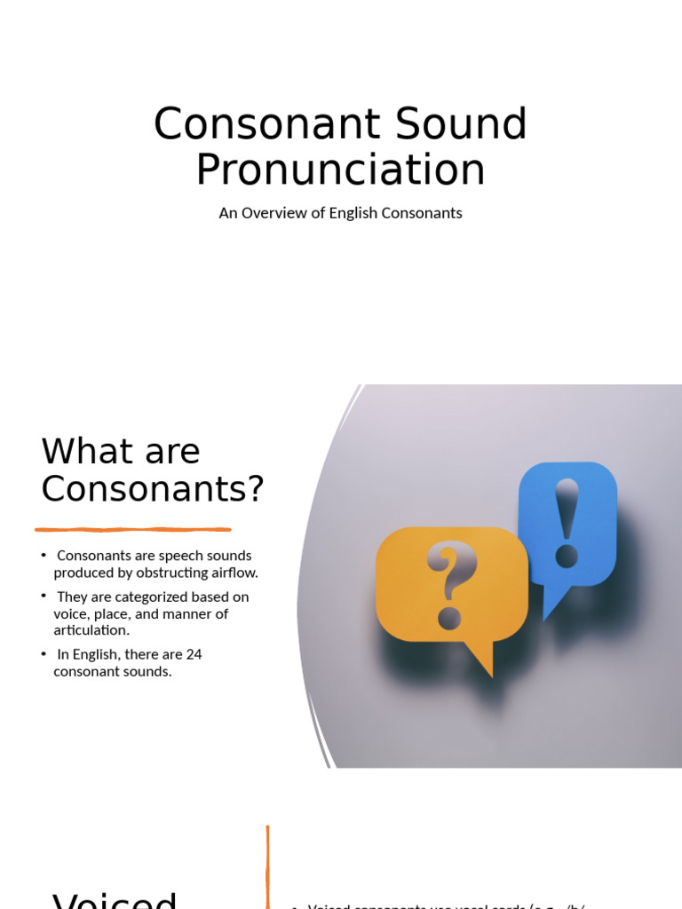 English Consonant Sounds Guide | PDF | Consonant | Human Voice