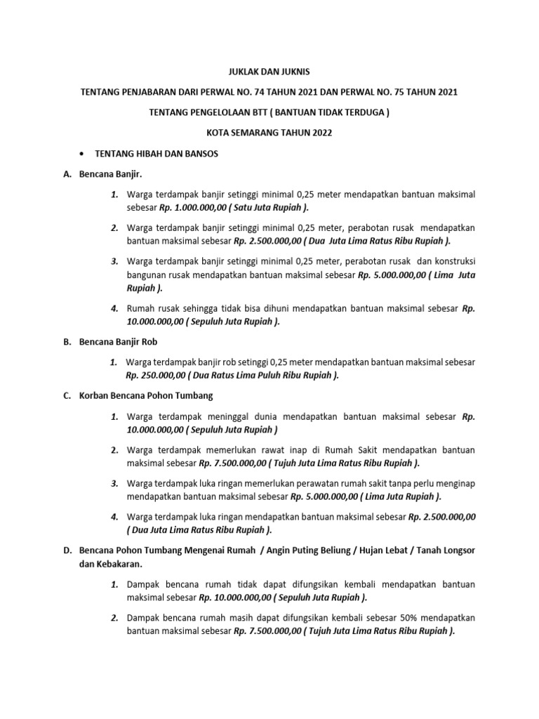 Juklak Dan Juknis | PDF