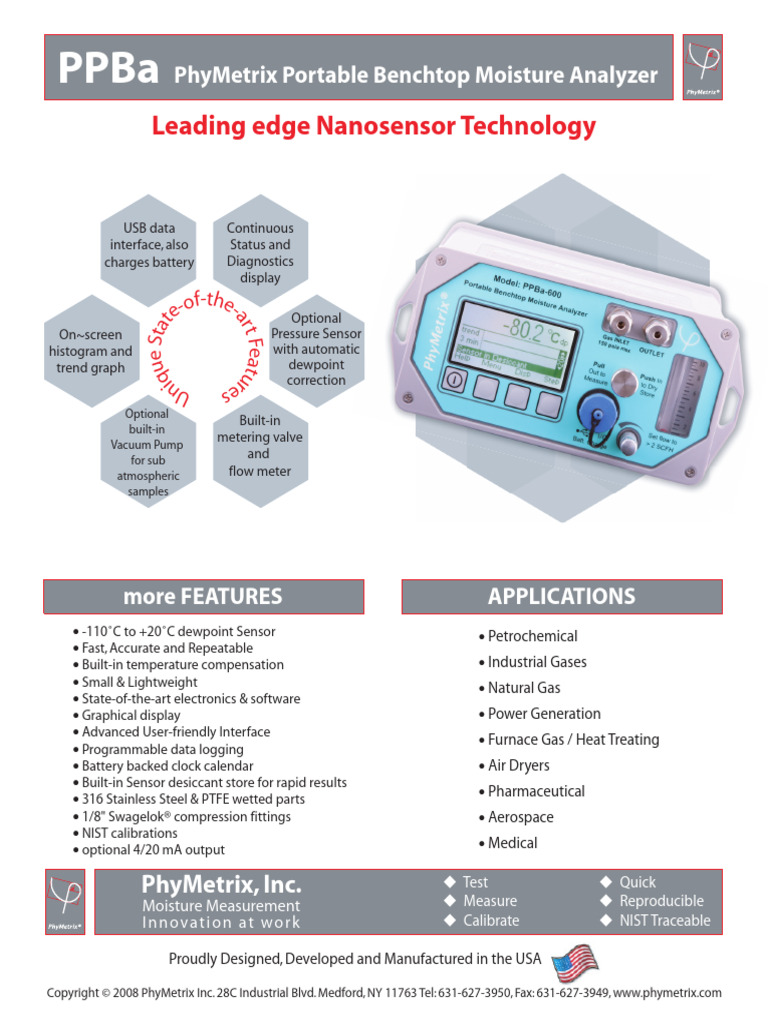 PPBa-datasheet-Rev5 | PDF | Pressure Measurement | Flow Measurement