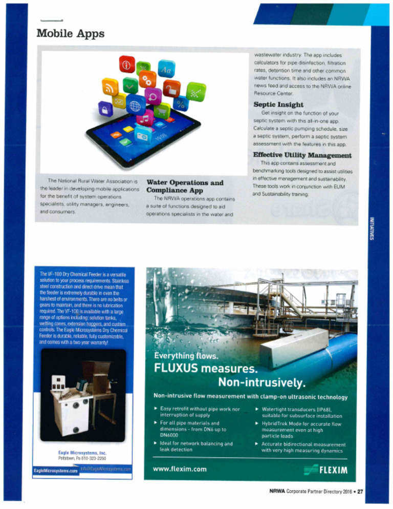 2015 National Rural Water Association Magazine Advertising | PDF