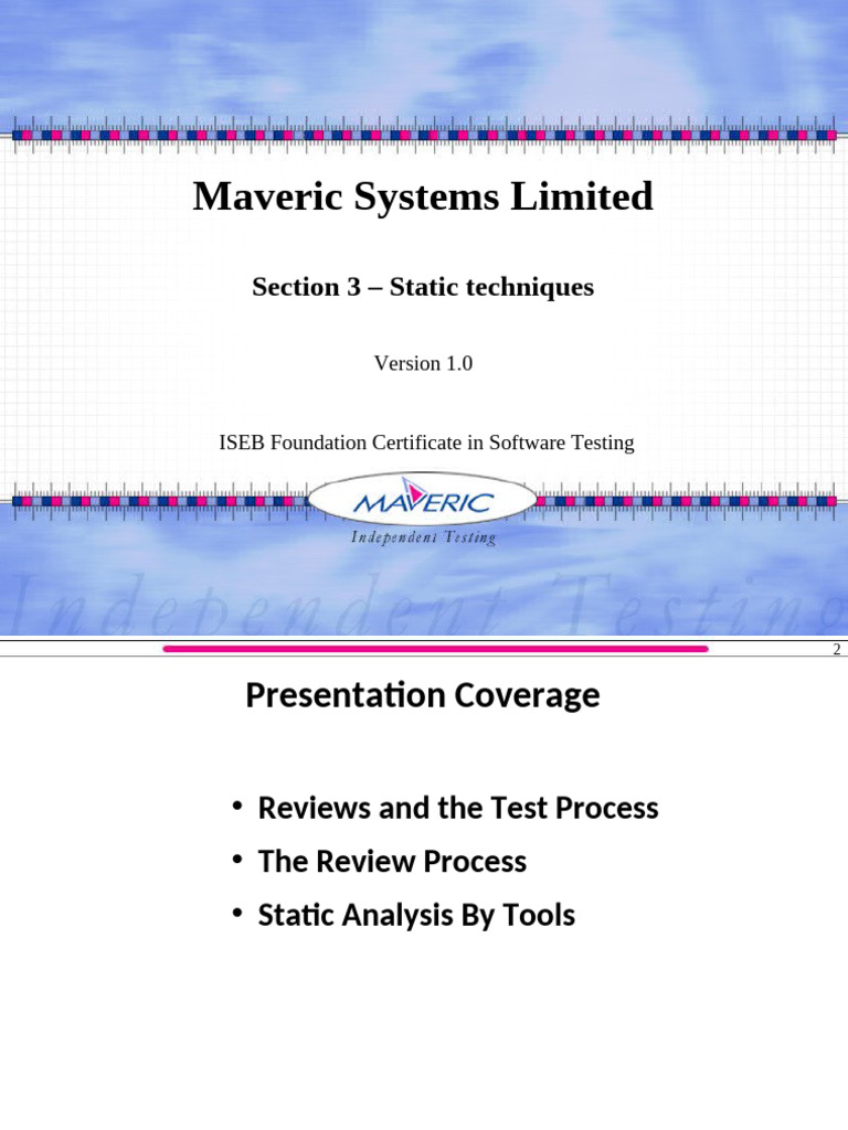 Static Techniques | PDF | Computer Program | Programming