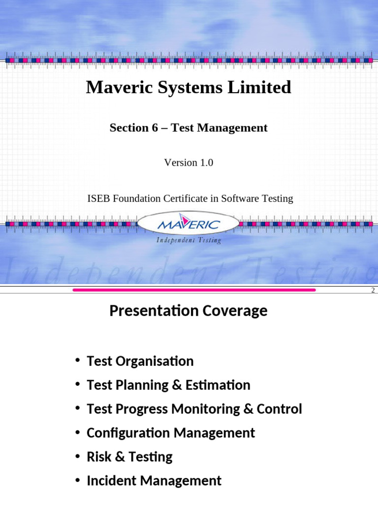 Test Management | PDF | Risk | Software Testing