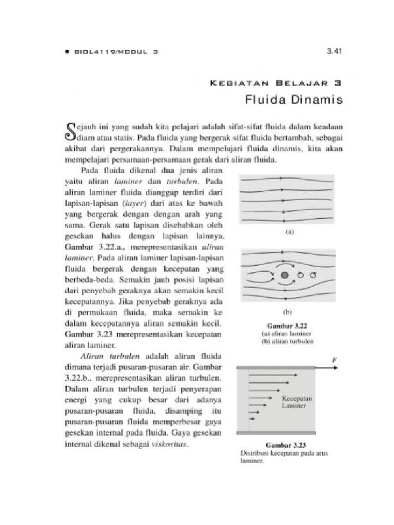 Modul Fluida Dinamis | PDF