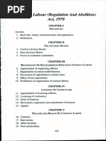 CLRA Act 1970 Overview and Provisions | PDF | License | Employment