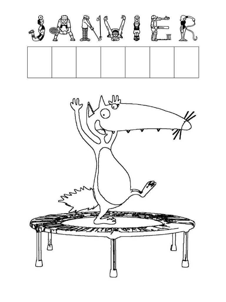 Coloriage mois loup Jo Modif | PDF