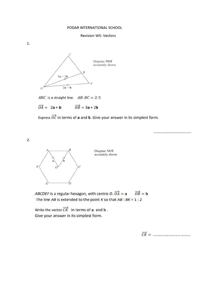 Vectors W | PDF