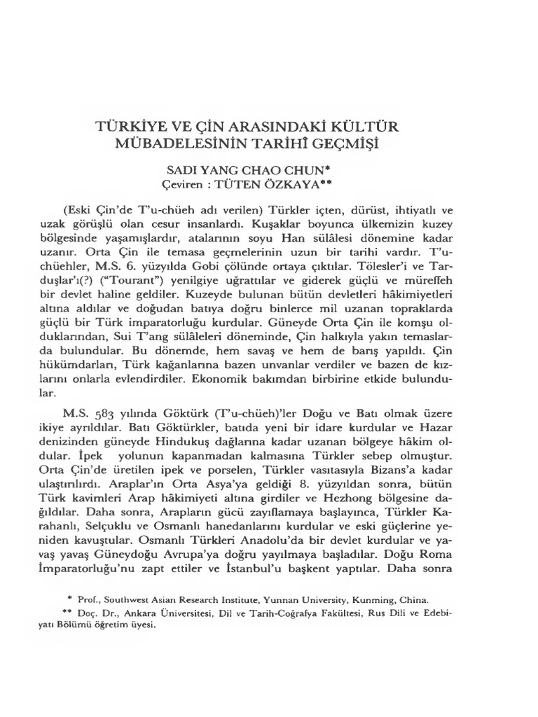 T Rkiye Ve in Aras Ndaki K Lt r M Badelesinin Tarih Ge Mi i[#552225]-692715 | PDF