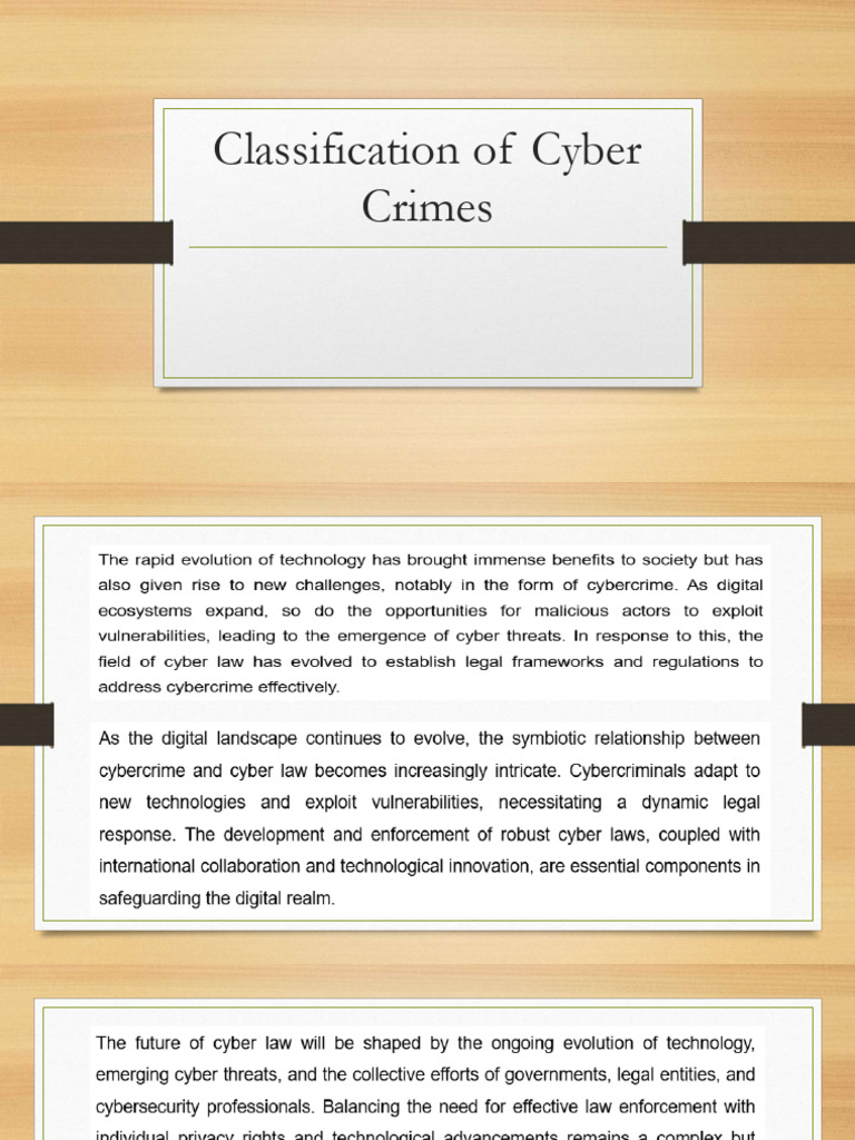 Classification of Cyber Crimes, Common Cyber Crimes, Cyber Crime ...