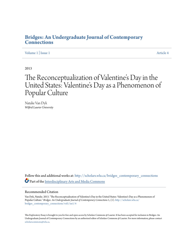 Reconceptualization of Valentine - S Day | PDF | Valentine's Day