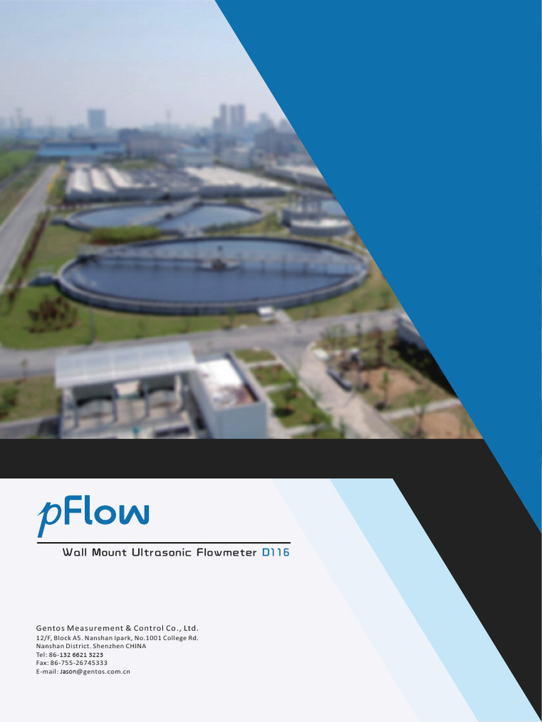 D116 Wall Mount Ultrasonic Flowmeter | PDF | Flow Measurement ...