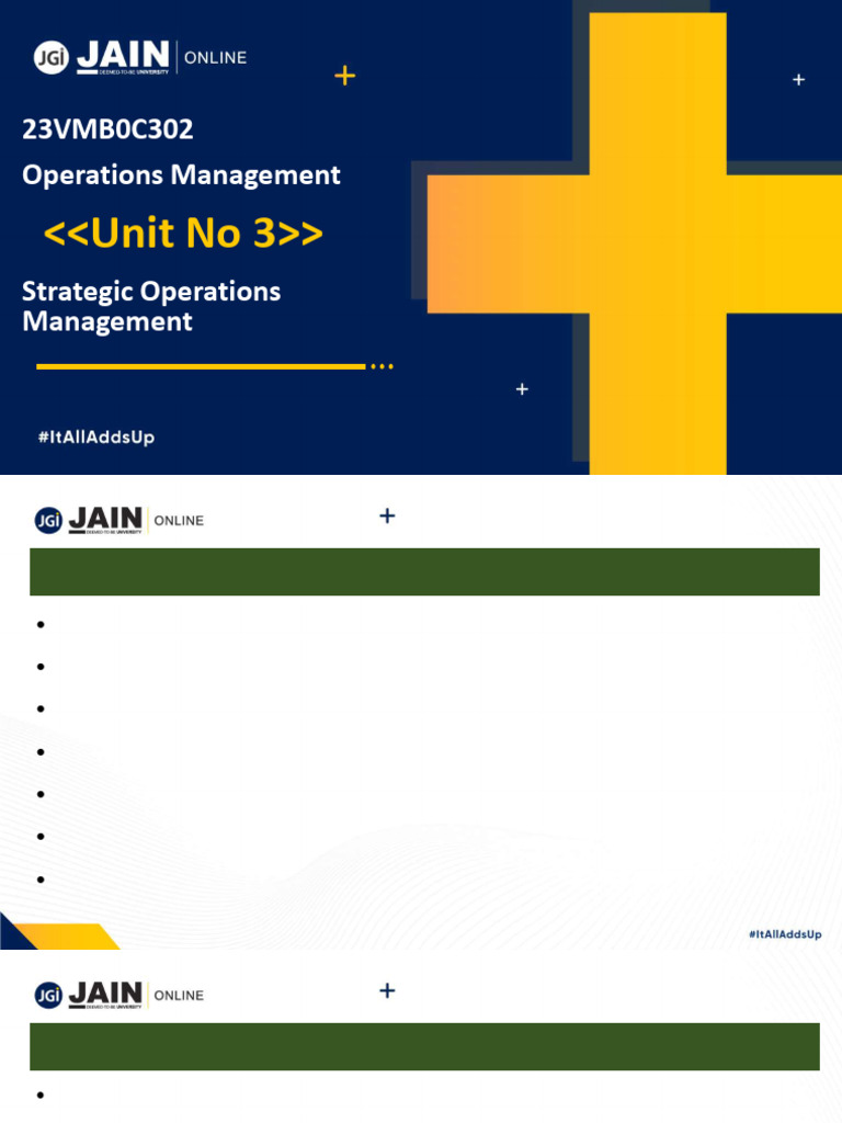Strategic Operations Management Insights | PDF | Operations Management ...