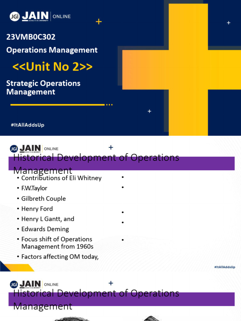 02 Historical Development of Operations Management | PDF | Operations ...