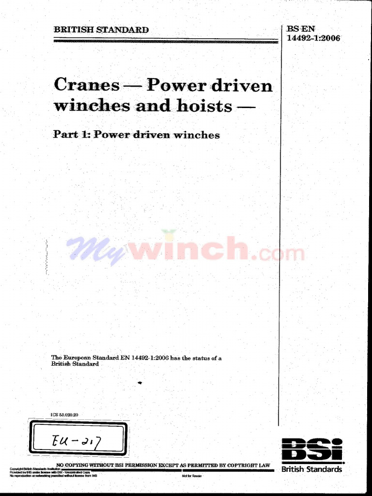 BSEN14492-1_2006 | PDF