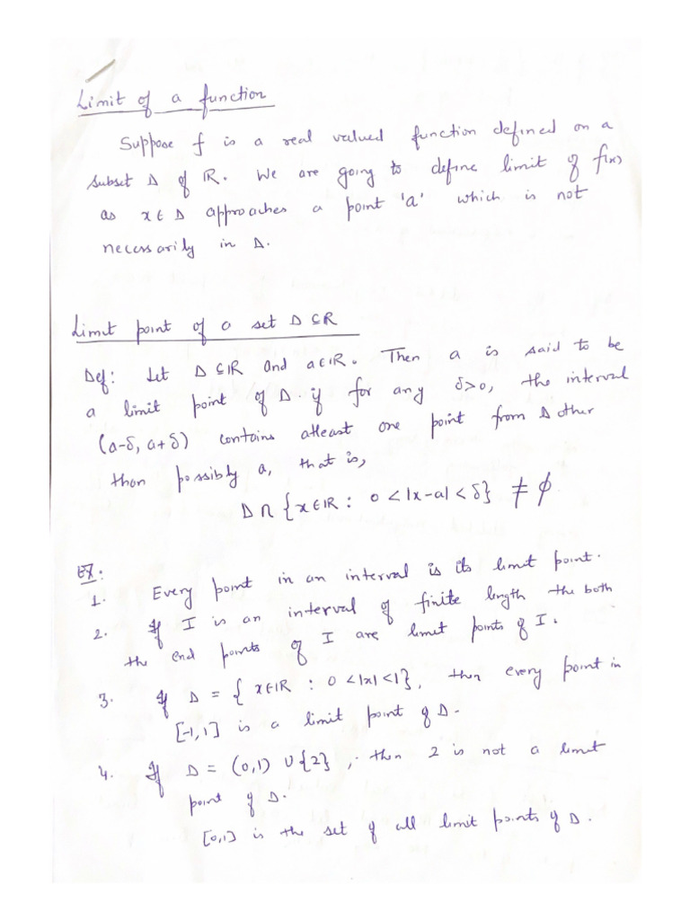 Limits Continuity | PDF