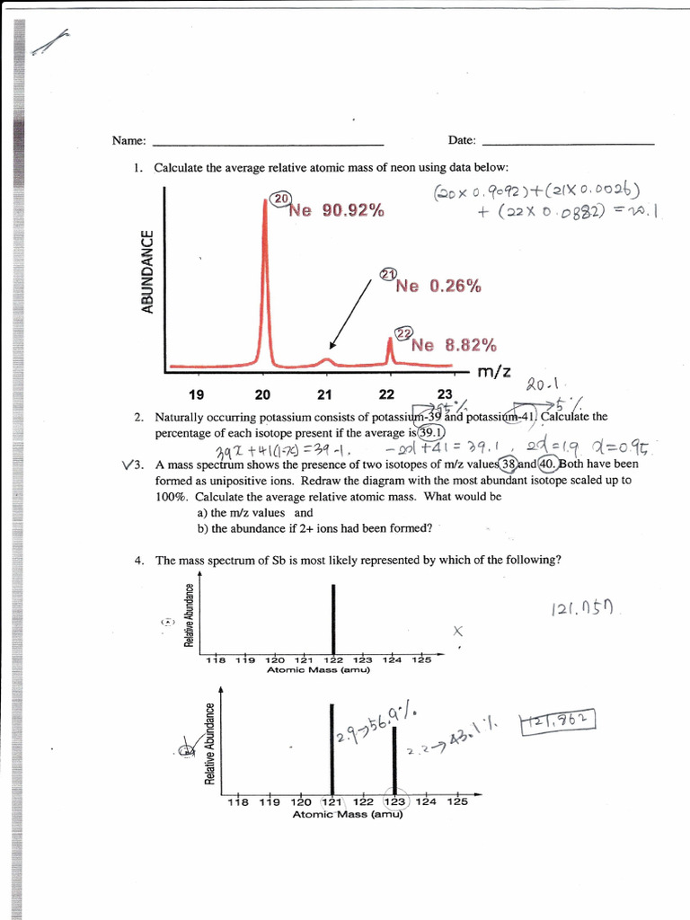 AP Chem Ui Dis Mass Spectrometer | PDF