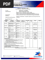 Faculty Loading (Sy 2023-2024) (74453) | PDF