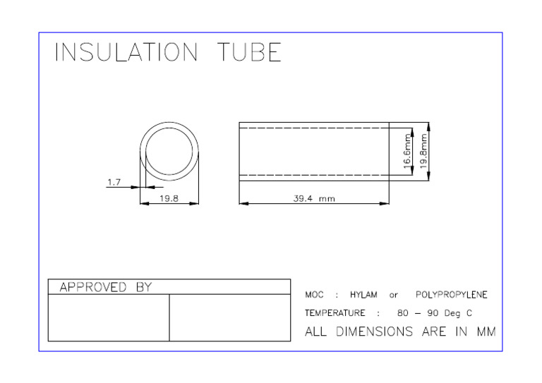 Insulation Tube-IsO A1 Layout | PDF