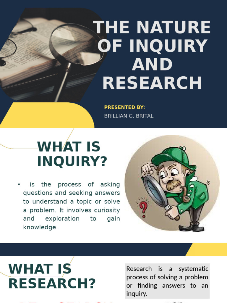 The Nature of Inquiry and Research | PDF | Knowledge | Qualitative Research