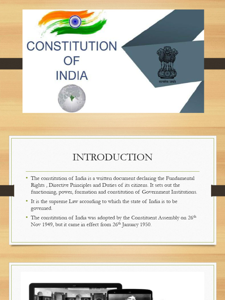 Overview of India's Constitution | PDF