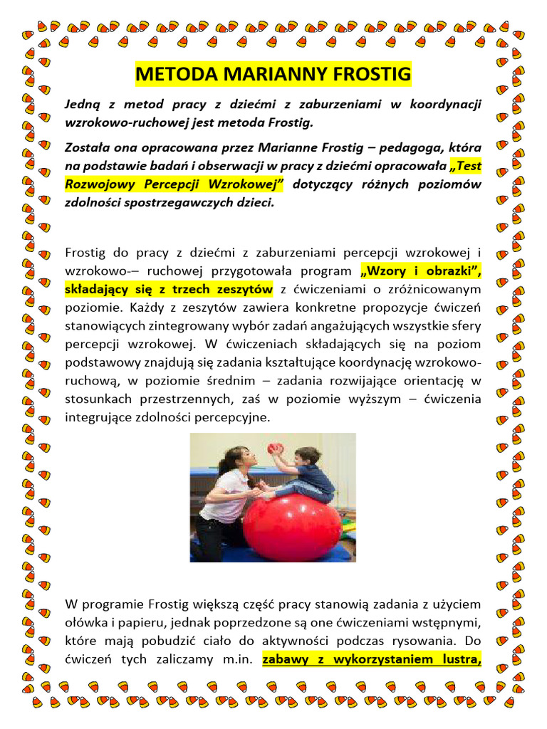 Metoda Marianny Frostig | PDF